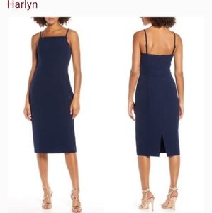 Harlyn | Dresses | Nwt Harlyn Blue Midi Dress | Poshmark